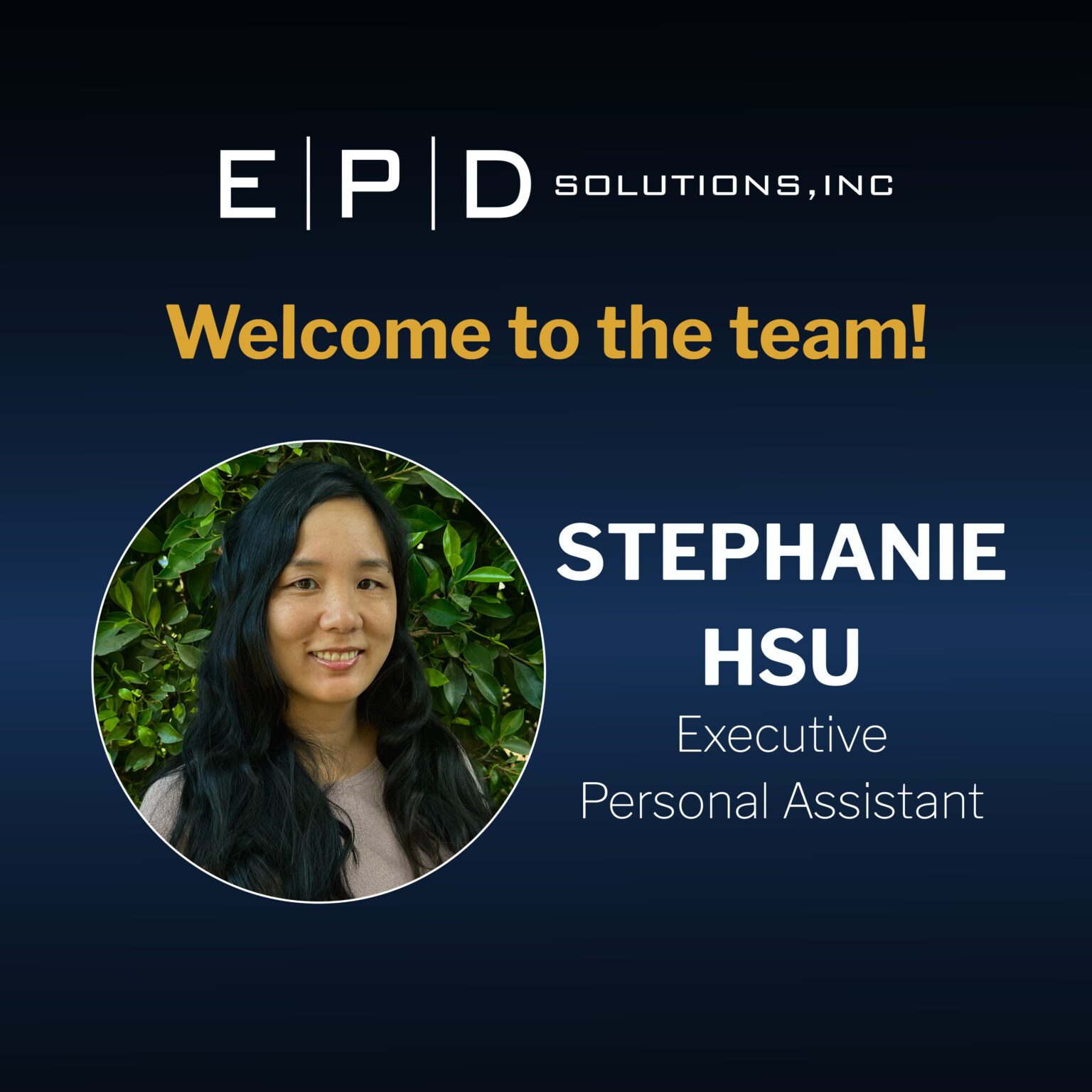 A big EPD Solutions welcome to Stephanie Hsu! - EPD Solutions, Inc.