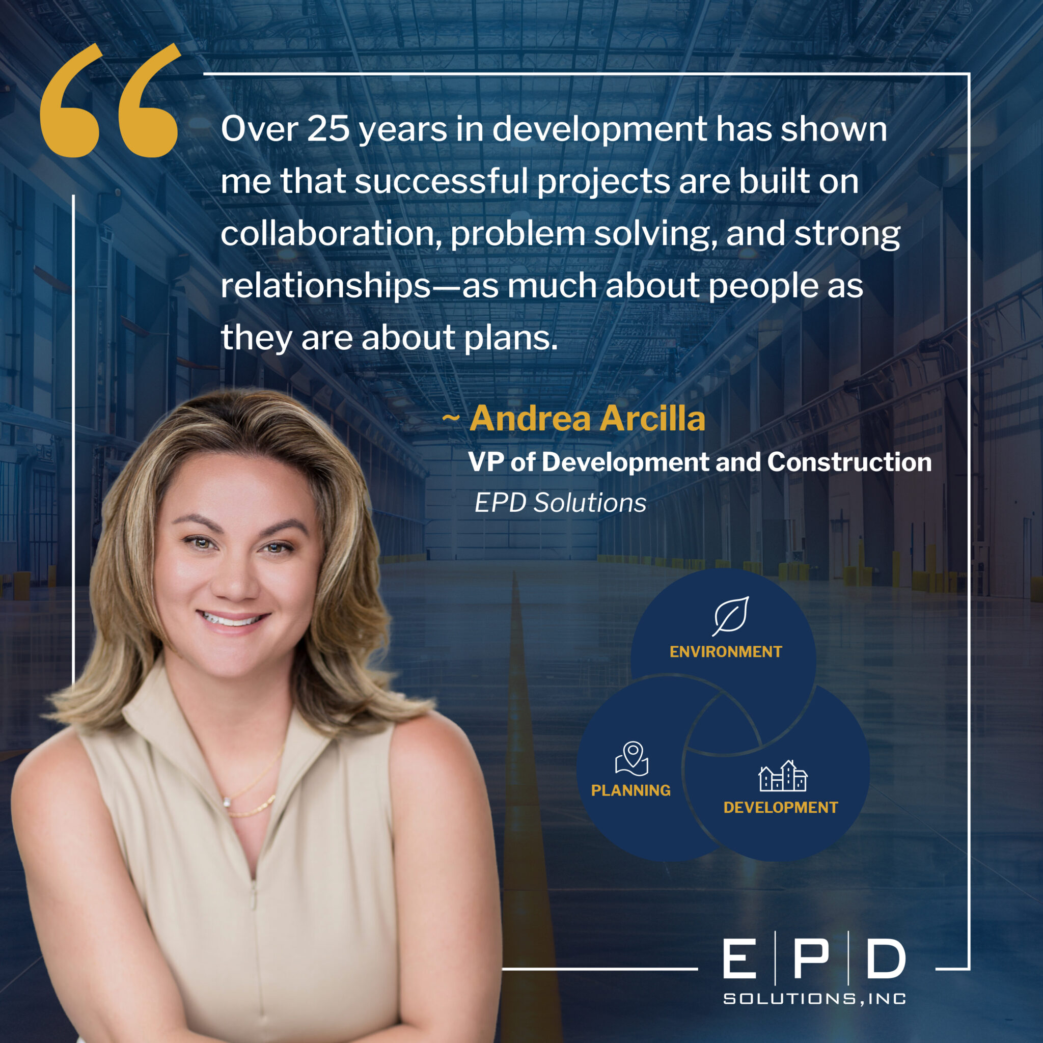 At EPD, we’re proud to be guided by Andrea’s leadership as we deliver ...